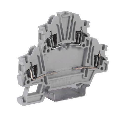 Din Rail Spring Type Component Holder Terminal Block For Custom Config