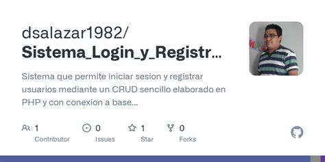 Github Dsalazar1982sistemaloginyregistrophp Mysql Sistema Que