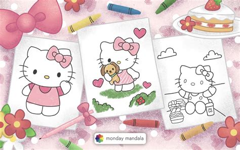 Printable Hello Kitty Halloween Coloring Pages