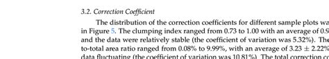 Correlation Coefficients Of Estimating The Effective Lai By Different
