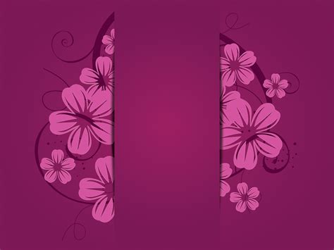 Purple Flowers Backgrounds Flowers Purple Templates Free Ppt Grounds