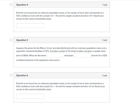 Solved U Question Pts Find The Error Bound For An Chegg
