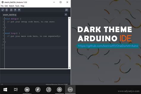 Merubah Tampilan Arduino Ide Menjadi Tema Gelapdark Theme