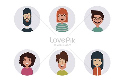 만화 캐릭터 아바타 일러스트 무료 다운로드 Lovepik