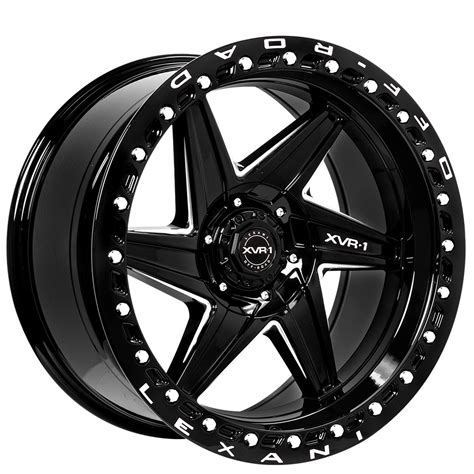 18 Xvr 1 Off Road Wheels Karma Gloss Black Milled Rims Lof012 2