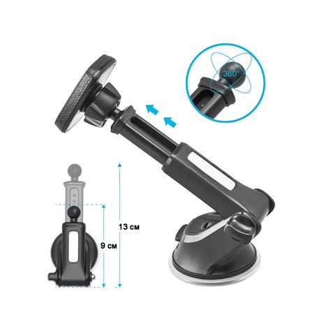هولدر پایه دار مگنتی گوشی موبایل Mount مدل Un 22 مشکی پک ناسالم