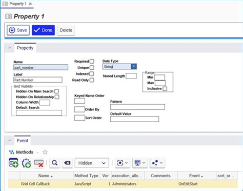 Need A Callback For A Relationships Grid Cell Event