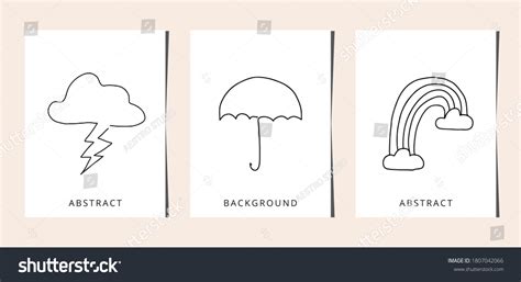 Weather Background Set Vector Illustration Stock Vector Royalty Free