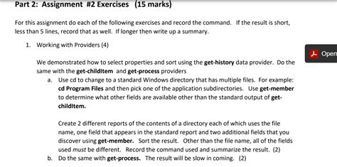 Solved Part 2 Assignment 2 Exercises 15 Marks For This