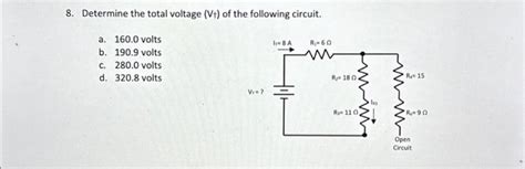 Solved Determine the total voltage V₁ of the following Chegg com