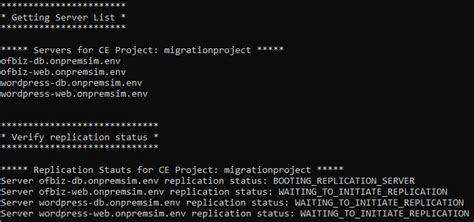 4 Check Cloudendure Replication Status My Aws Workshop