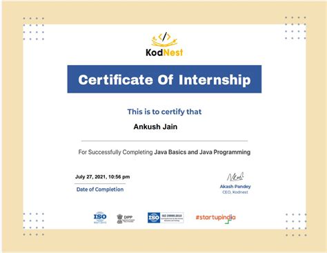 ankush jain on linkedin java internship programming freshers learning