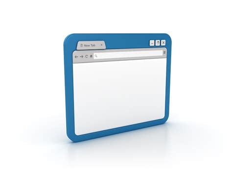 Premium Photo Internet Browser 3d Rendering