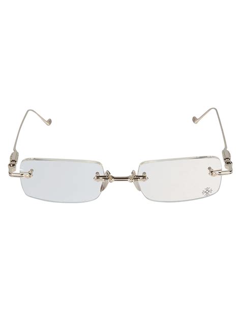 Chrome Hearts Rectangle Rimless Glasses Lyst