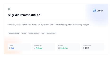 Zeige Die Remote Url In Git An Labex