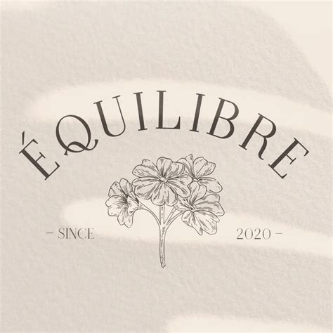 하이엔드 천연 아로마 화장품 Équilibre에퀼리브르 로고 리뉴얼 에퀼리브르 디자인 의뢰는 라우드소싱
