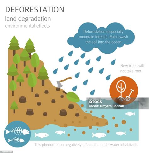 글로벌 환경 문제 토지 분해 인포그래픽 토양 침식 사막화 인포그래픽에 대한 스톡 벡터 아트 및 기타 이미지 인포그래픽 침식 비바람을 맞은 Istock