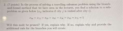 solved 2 7 points in the process of solving a travelling