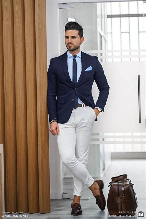 Smart Casual Männer Outfit Im Eleganten Business Look Für Die Arbeit Mens Business Casual