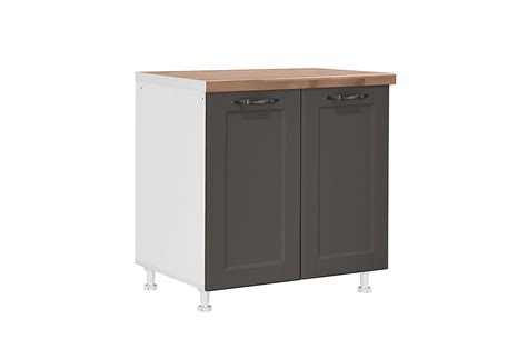 Кухненски шкаф долен с две врати Contempo D80 сив • Модулна кухня