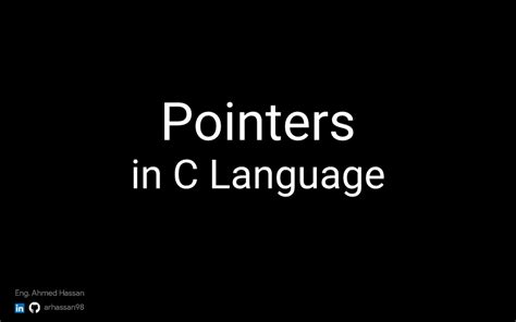 Pointers In C Language