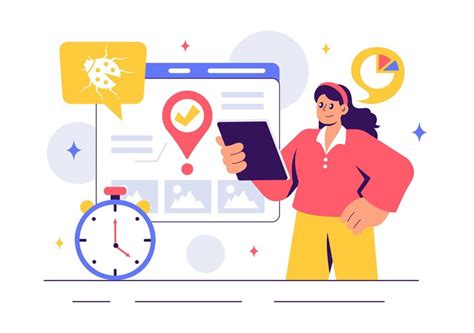 Software Testing Vector Illustration Featuring Application Engineering