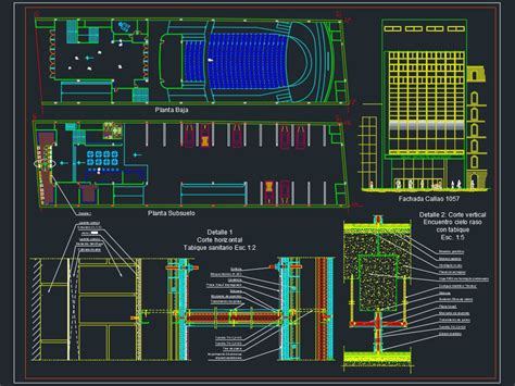 Film Blueprint In Autocad Cad Download 541 38 Kb Bibliocad
