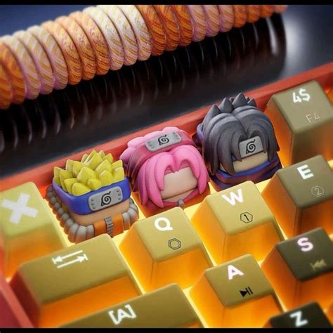Naruto Keyboard Caps Anime Manga Keycaps Naruto Team 7 Naruto