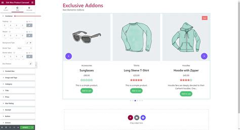 How To Configure And Style Woo Product Carousel Widget With Elementor Exclusive Addons