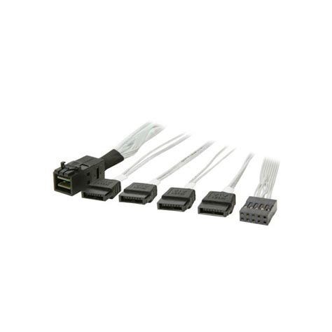 Кабель Mini SAS HD SFF to xSATA with sideband NegoRack