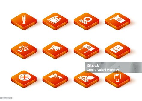 X 마크 원 권총 또는 총 정의의 비늘 메가 폰 불타는 타이어 항의 깨진 병을 무기로 설정하고 투표 문서 아이콘으로 설정합니다 벡터 3차원 형태에 대한 스톡 벡터 아트 및