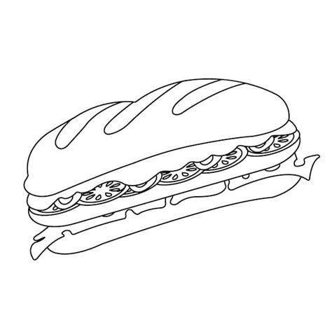 샌드위치 색칠 공부 Kr에서 무료 색칠 공부