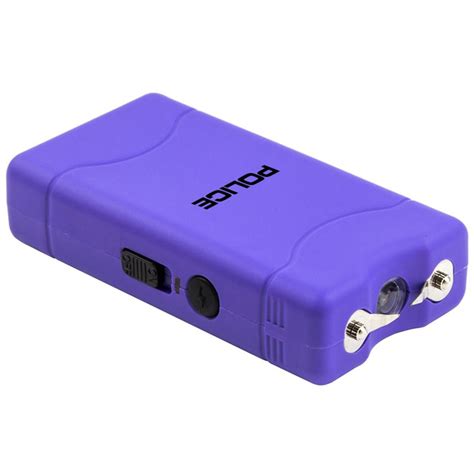Stun Gun For Self Defense Police 800 Purple Mini Rechargeable With