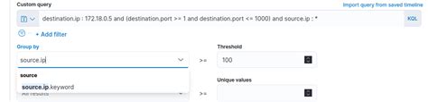 Threshold Rule Cant Group By With Sourceip But Only With Sourceipkeyword Siem Discuss