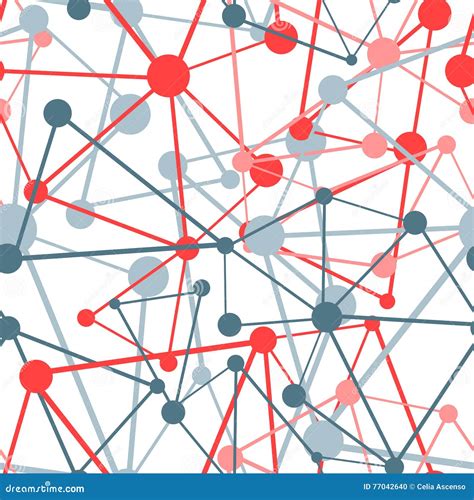 Molecular Seamless Abstract Pattern Stock Illustration Illustration Of Built Macro 77042640