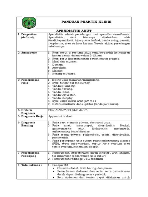 Ppk Apendisitis Akut Pdf