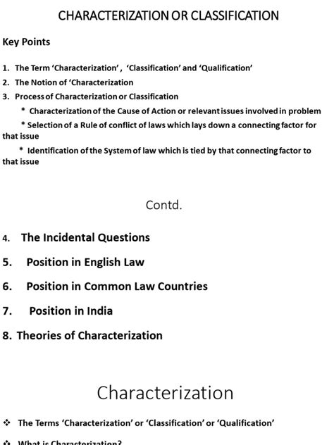 3characterization Or Classification Pdf Cultural Globalization Private Law