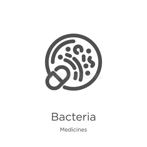 E Coli Icon Vector From Virus Collection Thin Line E Coli Outline Icon Vector Illustration