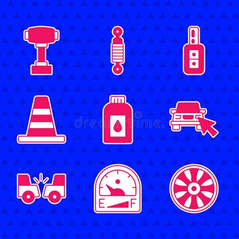 Set Canister For Motor Machine Oil Motor Gas Gauge Alloy Wheel Car