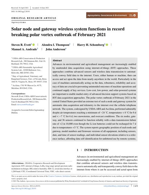 Pdf Solar Node And Gateway Wireless System Functions In Record