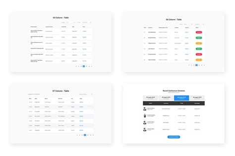 10 Tables Widget Design For Web Ui Kit Websites Ux And Ui Kits Ft