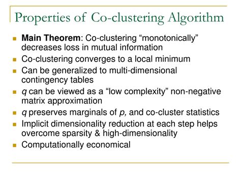Ppt Information Theoretic Clustering Co Clustering And Matrix