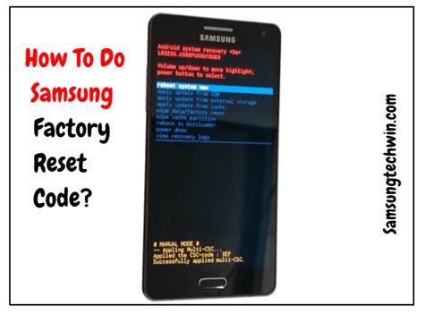 How To Do Samsung Factory Reset Code The Ultimate 3 Methods