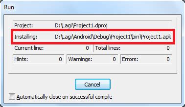 TUTORIAL DELPHI Menjalankan Aplikasi Android Dengan Emulator Di Delphi XE