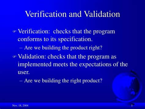 PPT Verification And Validation PowerPoint Presentation Free Download ID 4764201