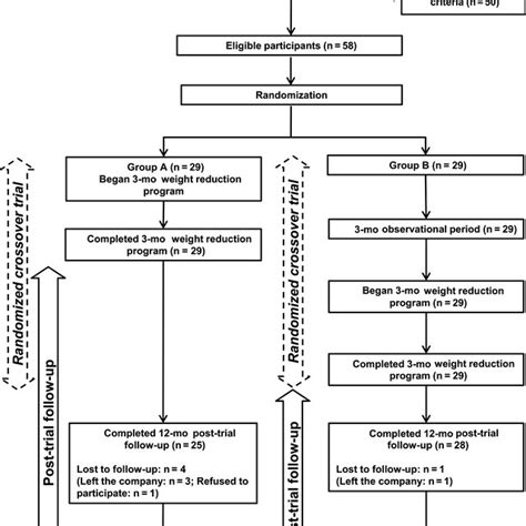 Flow Diagram Of The Randomized Crossover Trial And 12‐month Post‐trial Download Scientific