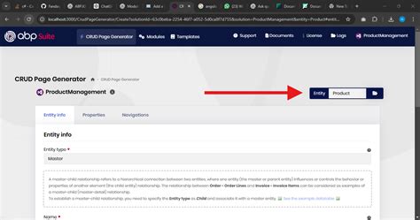 Cant Be Able To Generate Ui On Angular For Entity In A Module 7851 Support Abp Io