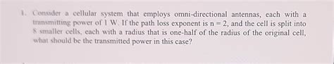 Solved Consider A Cellular System That Employs Chegg Com