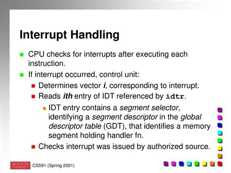 Ppt The Linux Kernel Signals And Interrupts Powerpoint Presentation Id 846438