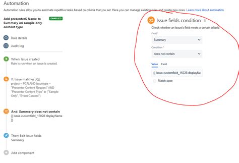 Solved Problem With Issue Fields Condition In Automation